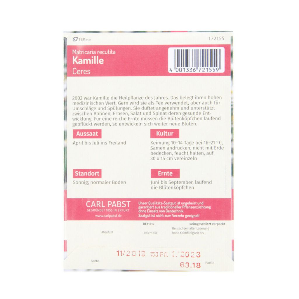 Kamille "Ceres" Markensamen 150 Pflanzen | Kaufland.de
