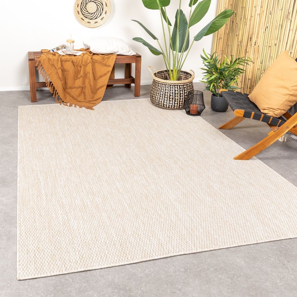 Outdoor Teppich Beige Boho