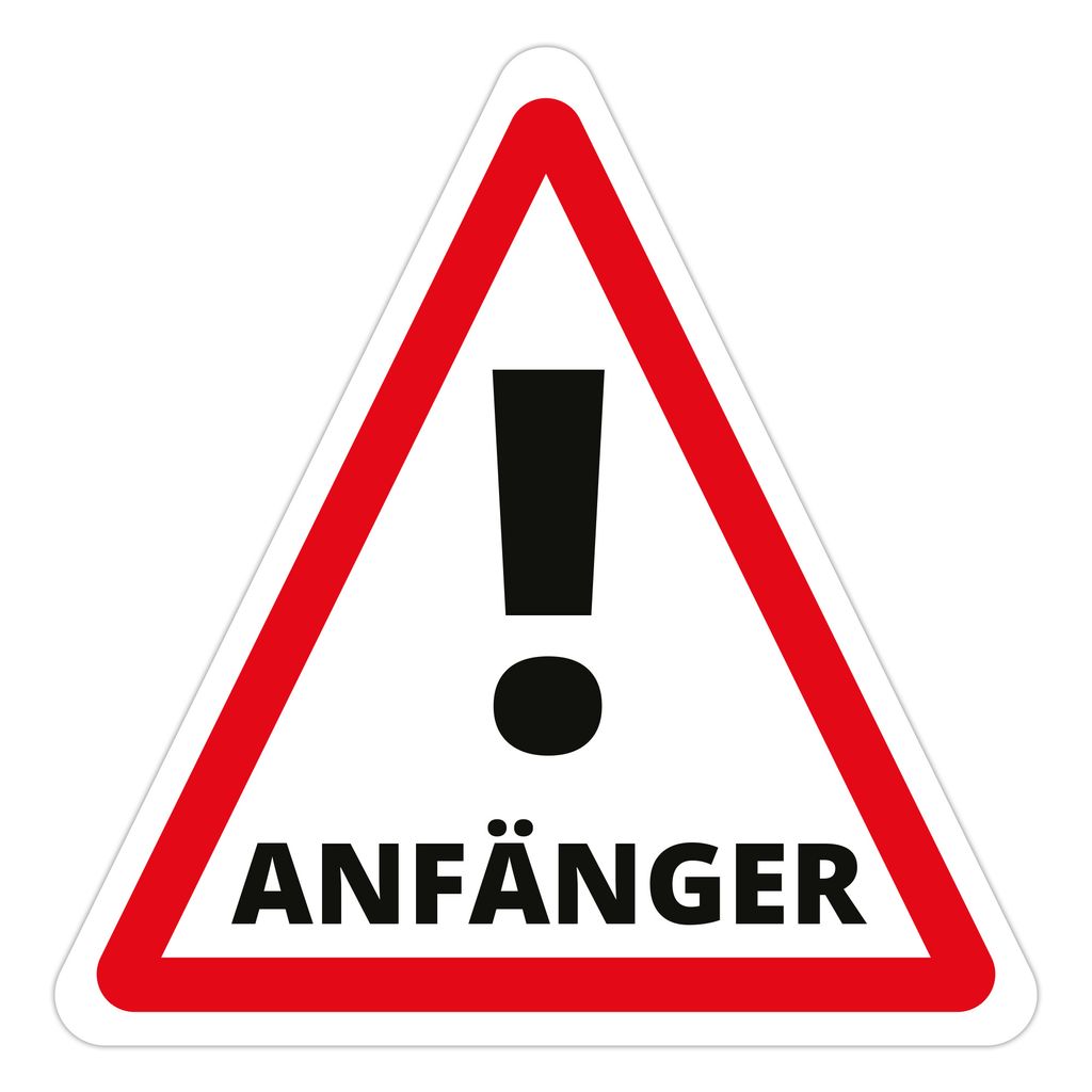 Anfänger Schild Auto, Fahranfänger Schild Auto Ideal für