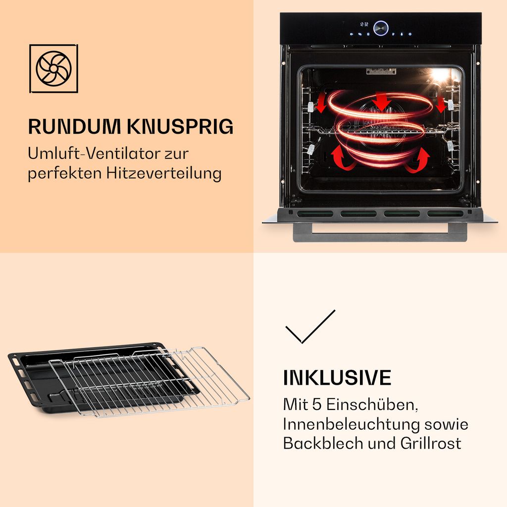 Klarstein Backofen, Einbau-Backofen mit 11 | Kaufland.de