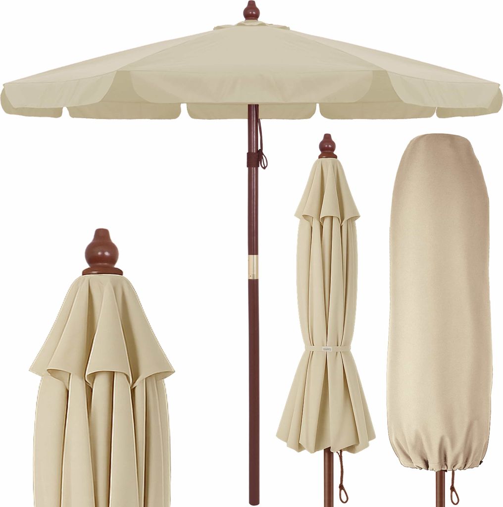 KINGSLEEVE® Holz Sonnenschirm 330 cm UV | Kaufland.de