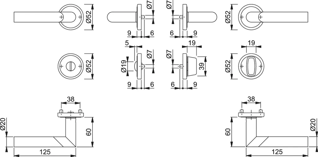 Hoppe Amsterdam Rosettengarnitur F69 | Kaufland.de