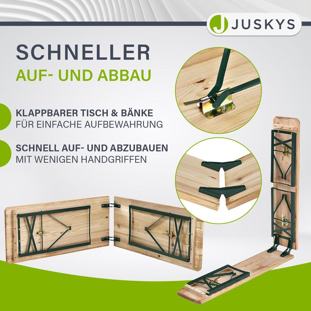 Juskys Bierzeltgarnitur 3-teilig | Kaufland.de