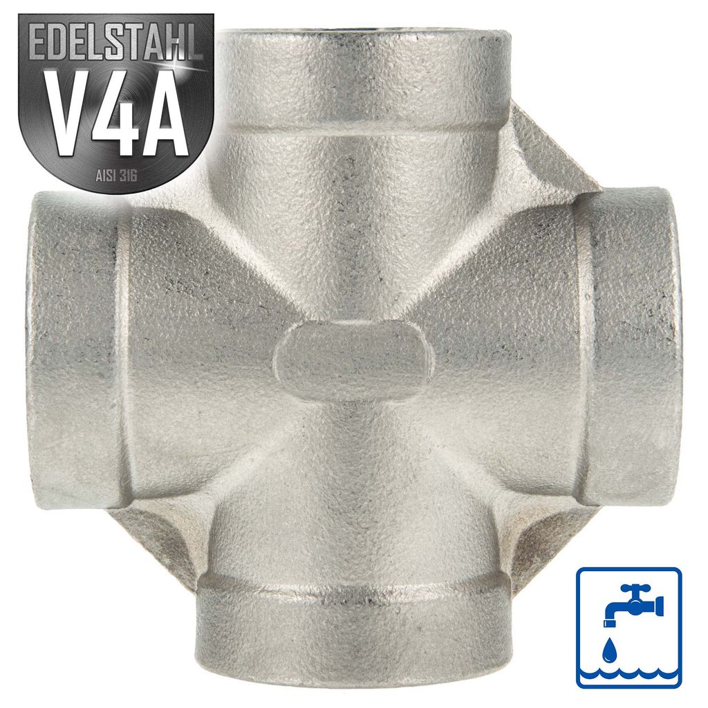 tecuro Kreuzstück Edelstahl V4A (AISI 316), | Kaufland.de