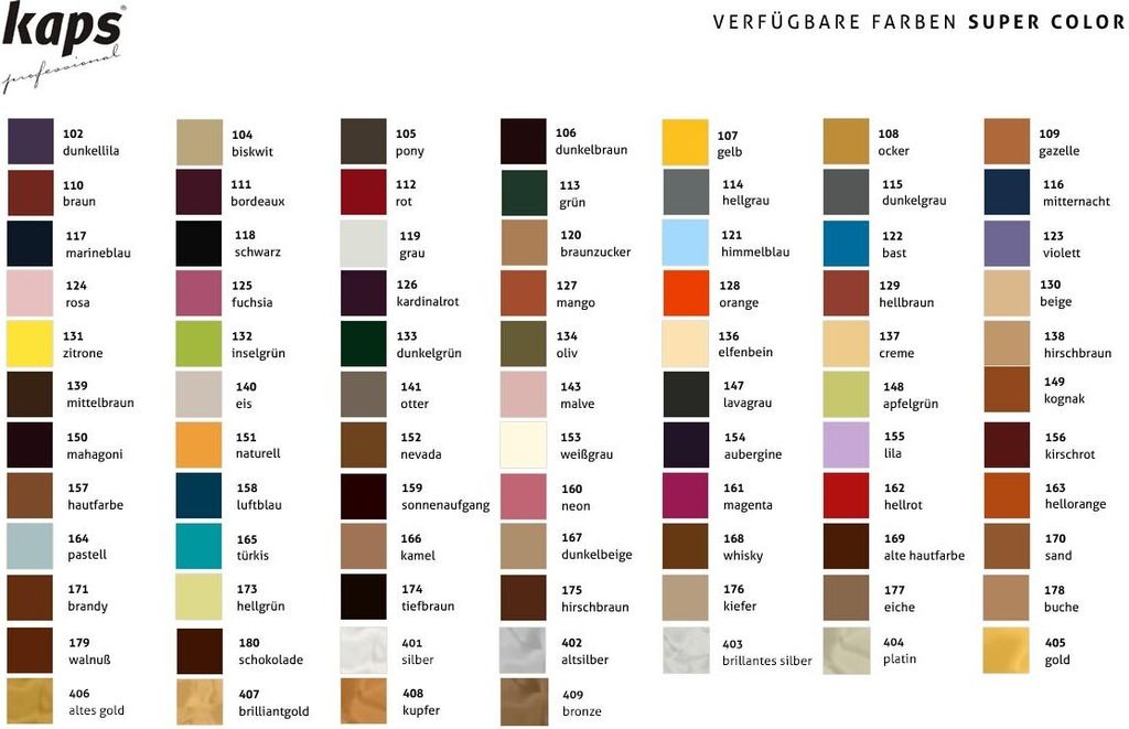 Kaps Lederfarbe "Super Color" für Naturleder, | Kaufland.de