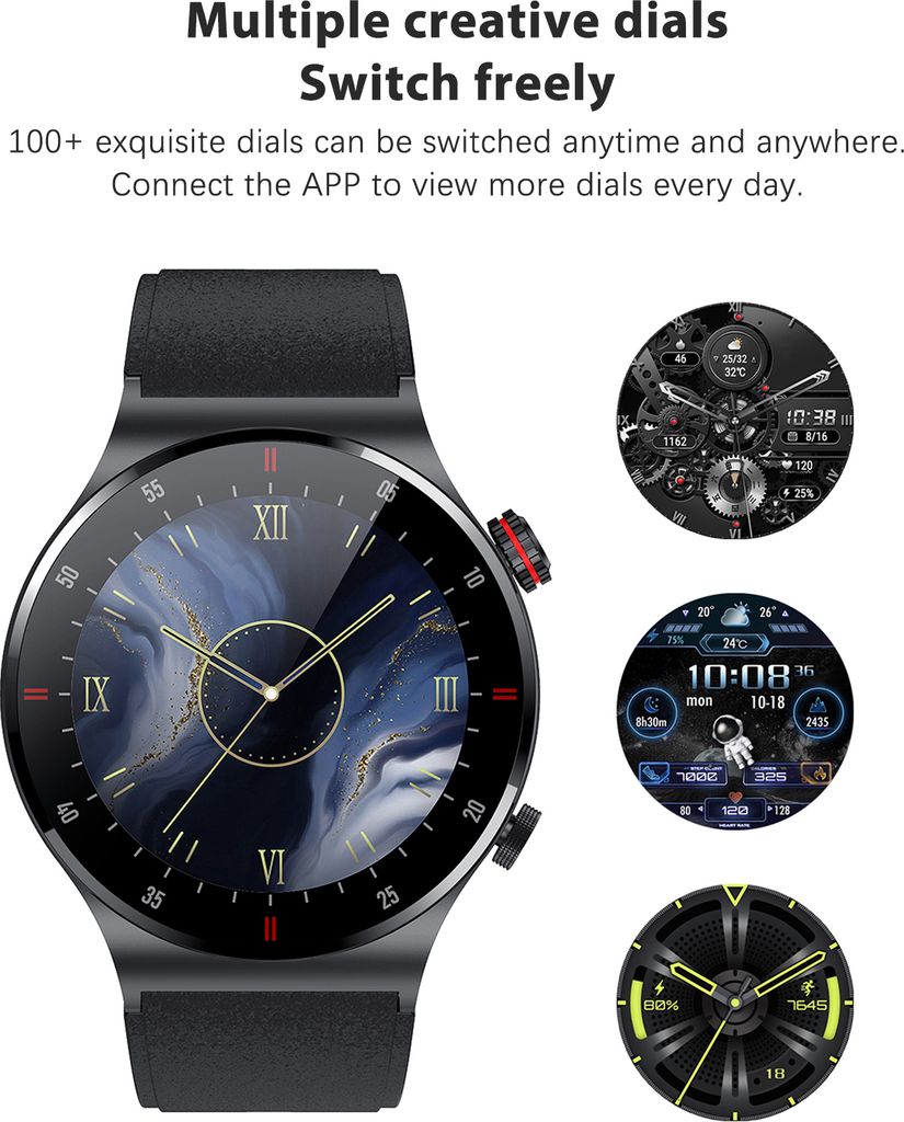 QW33 1,28 Zoll Smartwatch IP67 wasserdichte | Kaufland.de