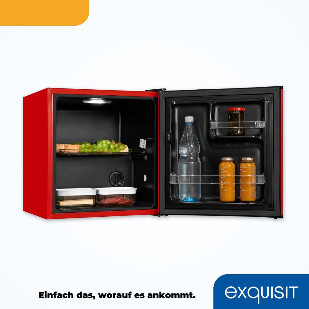Exquisit Mini Kühlschrank KB05-V-151F rot | | Kaufland.de