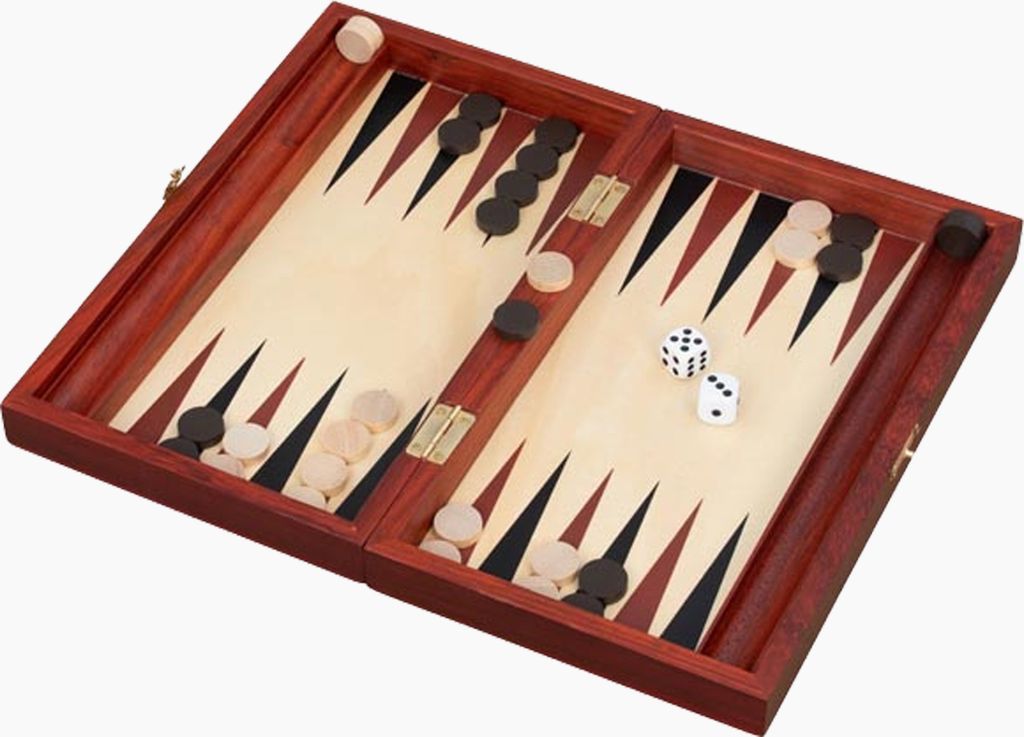 Gollnest & Kiesel Backgammon Brettspiel Holz, zeitloses