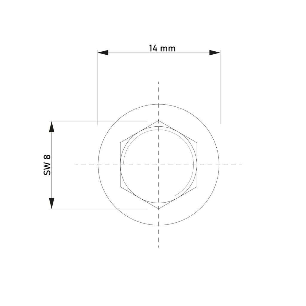10 x šroubovací hlavice M8 délka 15 mm | Kaufland.cz