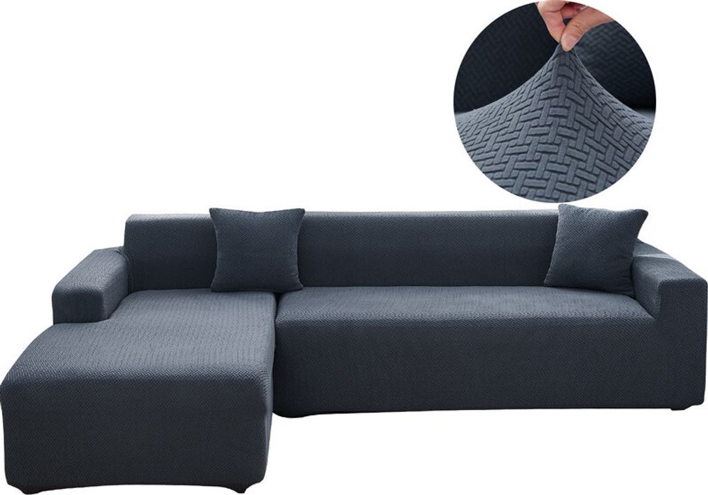 (tmavě šedý) potah na pohovku ve tvaru L, | Kaufland.cz
