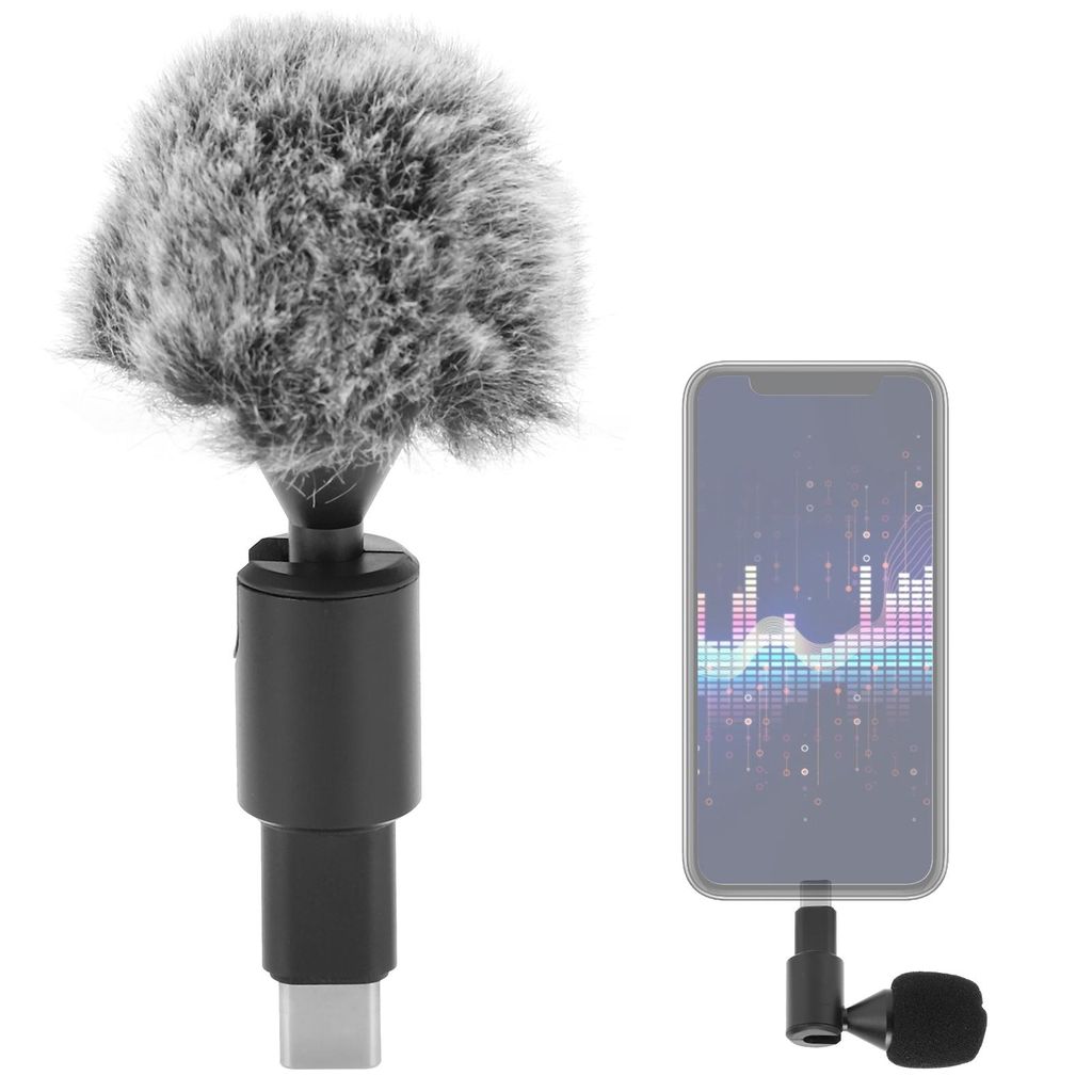 Všesmerový mikrofón Mini USBC PlugPlay pre mobilné telefóny