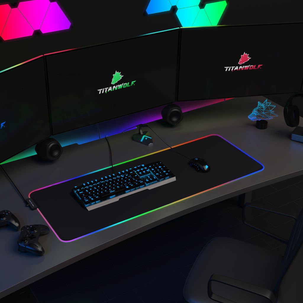 Titanwolf RGB Gaming Mauspad XL 800 x 300 mm | Kaufland.de
