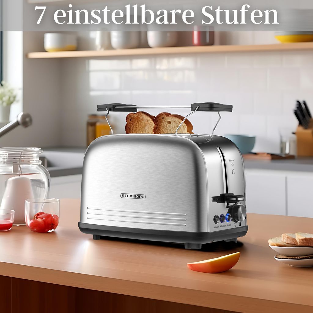 Steinborg 2 Scheiben Edelstahl Toaster | Mit | Kaufland.de