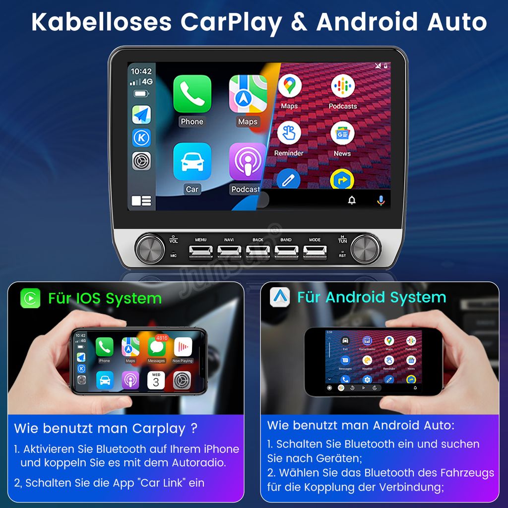 10.1" Android 13 Autoradio Carplay Für Mazda | Kaufland.de