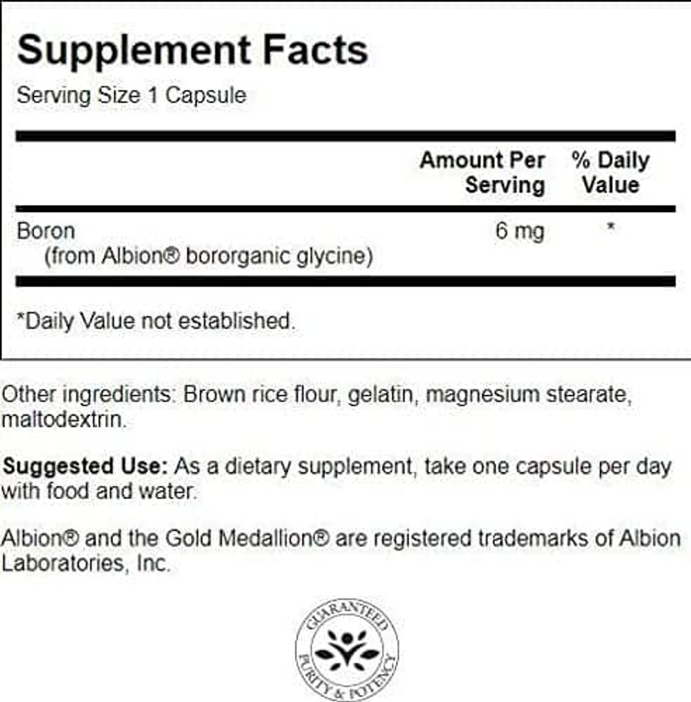 Bor von Albion Boroganic Glycine, 6mg - 60 | Kaufland.de