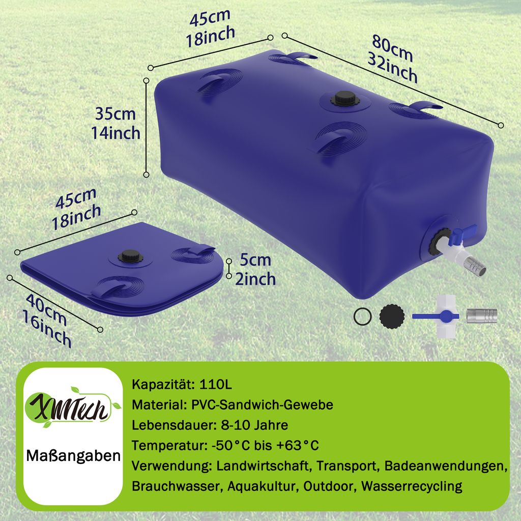 XMTECH Faltbarer Wasserkanister mit Hahn - | Kaufland.de