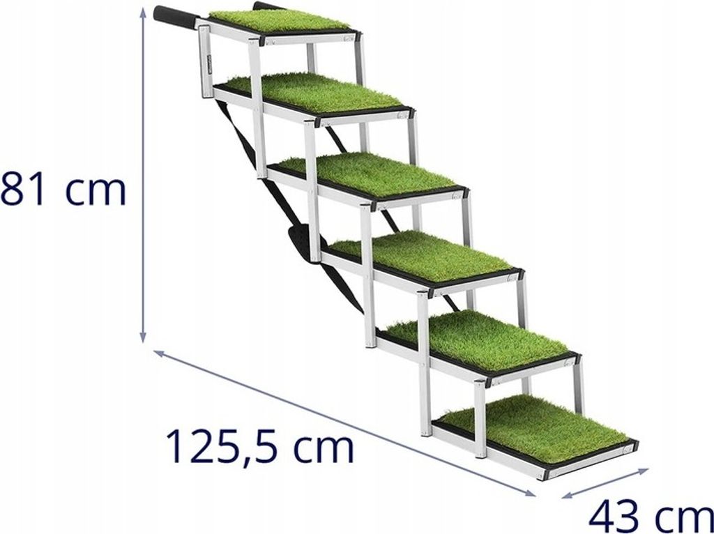Skladacie schodíky pre psov 6-stupňová | Kaufland.sk