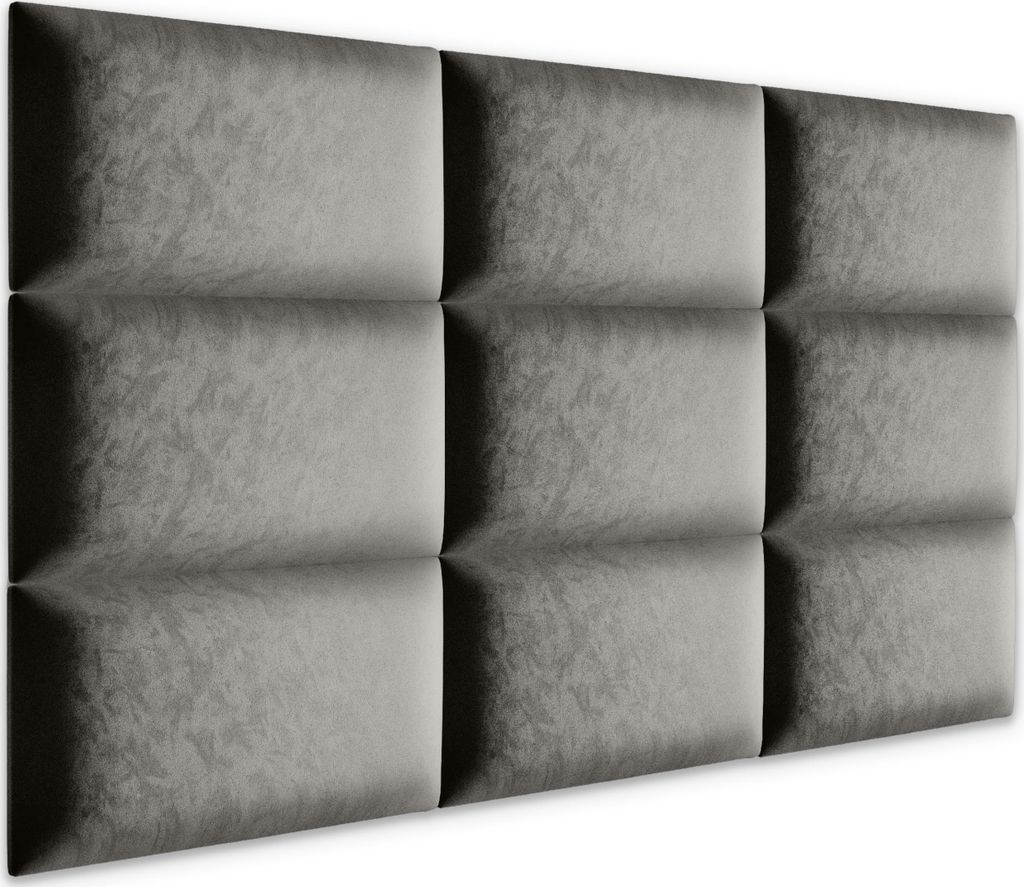 Čalouněný panel Obdélník 60 cm x 30 cm šedý | Kaufland.cz