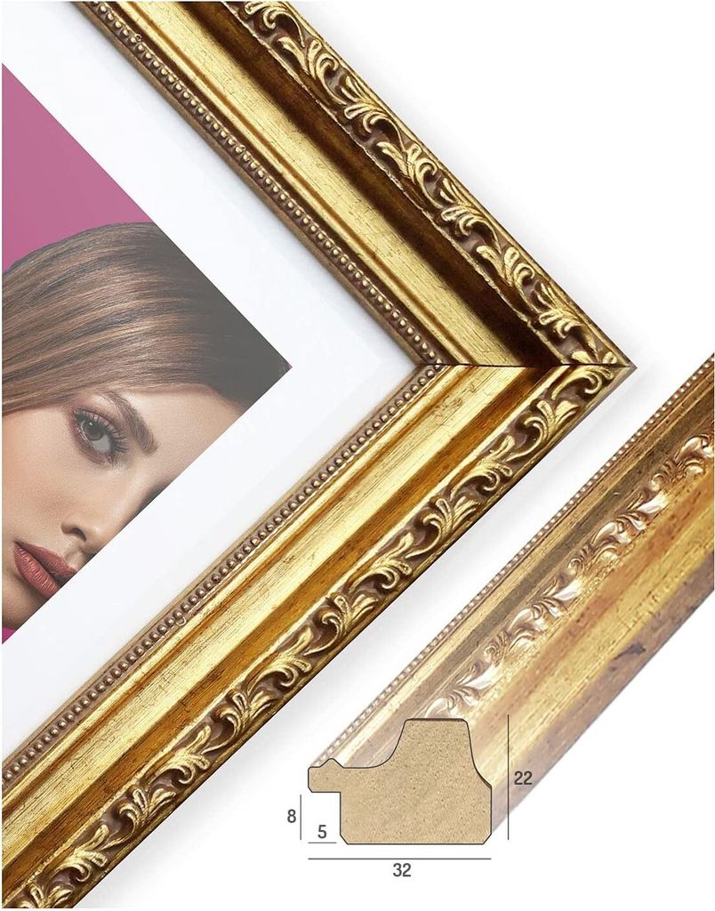 aFFa frames, Goldi, Bilderrahmen aus Holz, | Kaufland.de