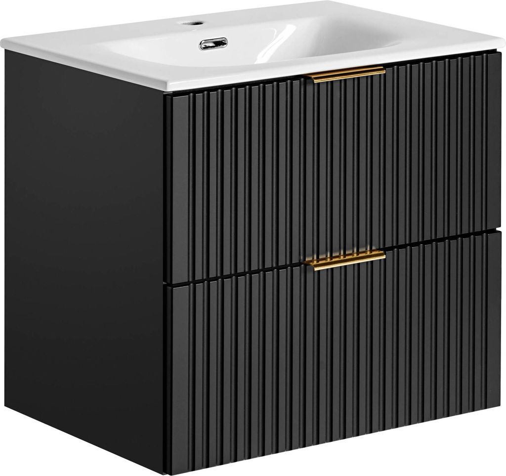 Comad Badmöbel-Set ADEL BLACK 60 cm mit SKY | Kaufland.de