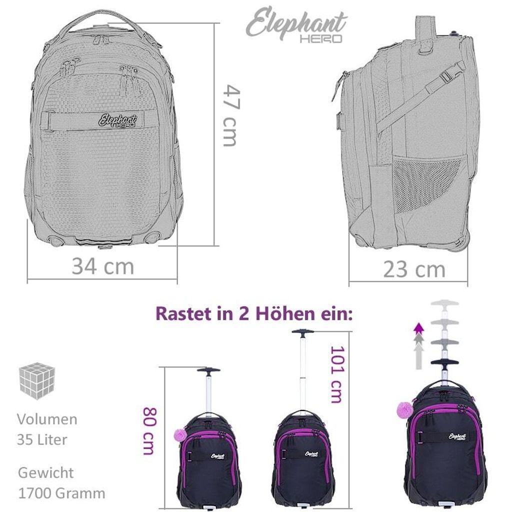 Schultrolley Trolley Elephant Hero Signature | Kaufland.de
