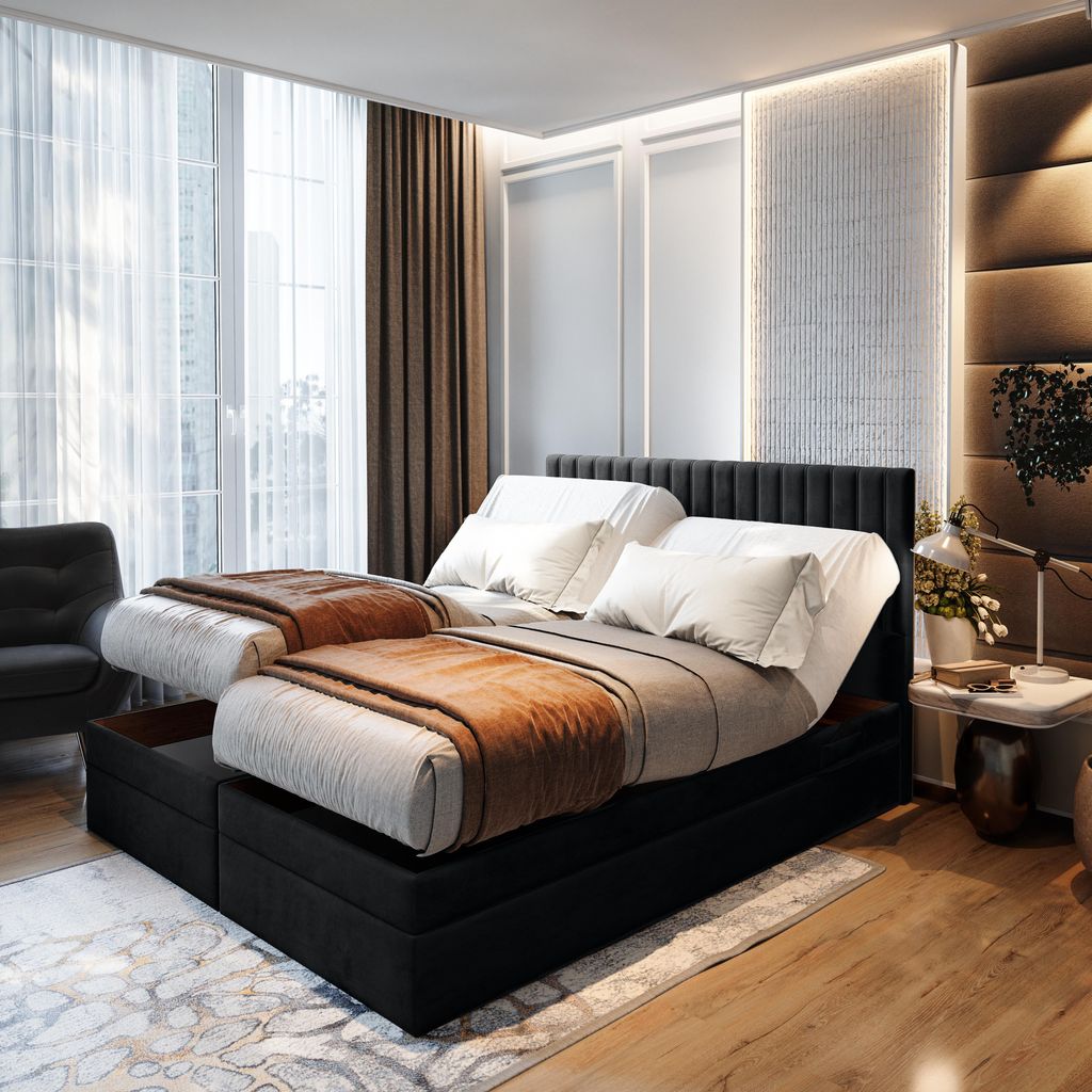 TRADA Adele Boxspringbett 180x200 Elektrisch verstellbar