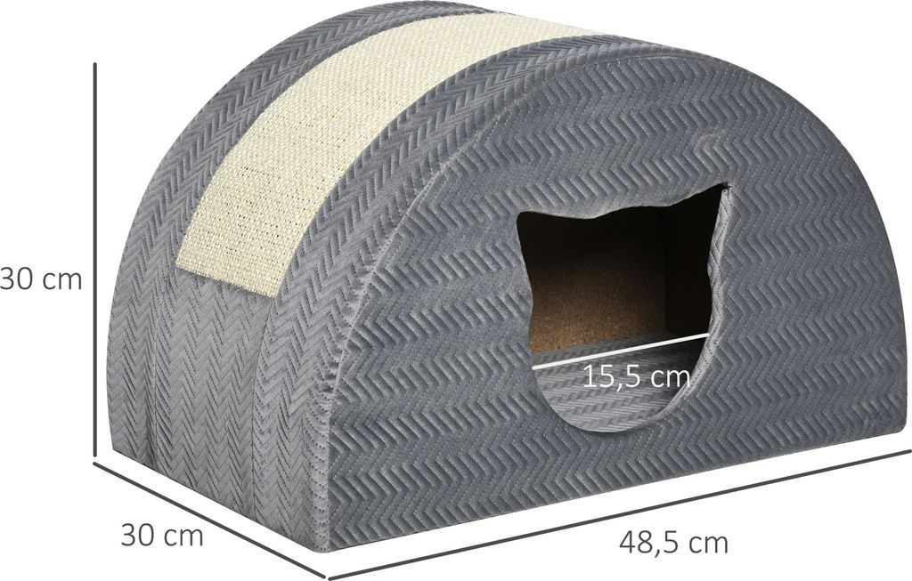 PawHut Cat Den with Scratching Board Cat Bed | Kaufland.cz