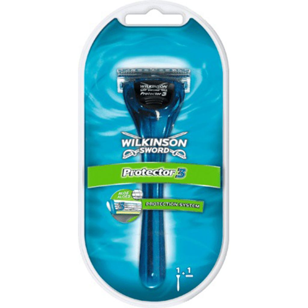 Wilkinson Protector 3 Rasierer und 1 Klinge die perfekte