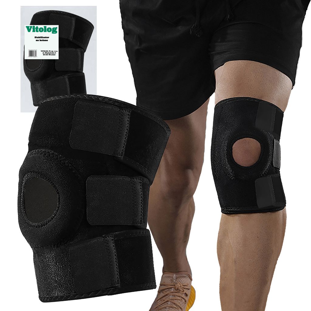 Vitolog Opaska Elastyczna na Kolano Stabilizator Kolana