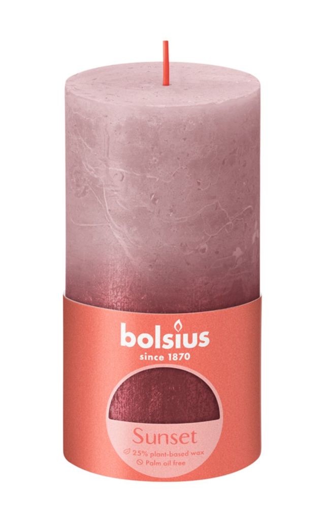 Bolsius Rustik Kerze Eschen - Rot + | Kaufland.de