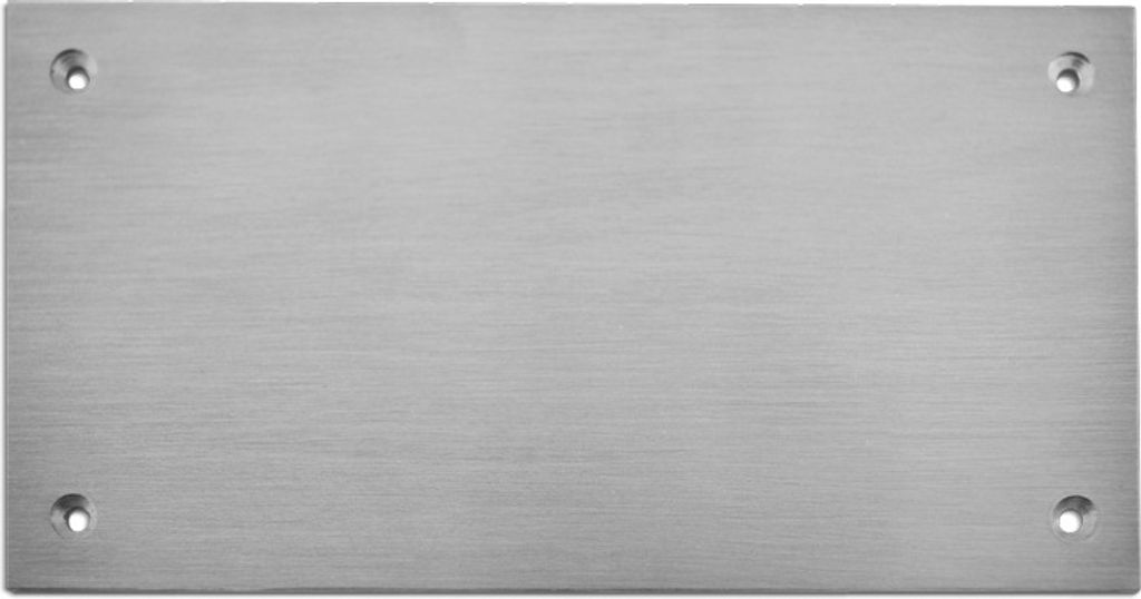 Metallschild »Edelstahlschild, rechteckig - 152 x 81 x 3 mm