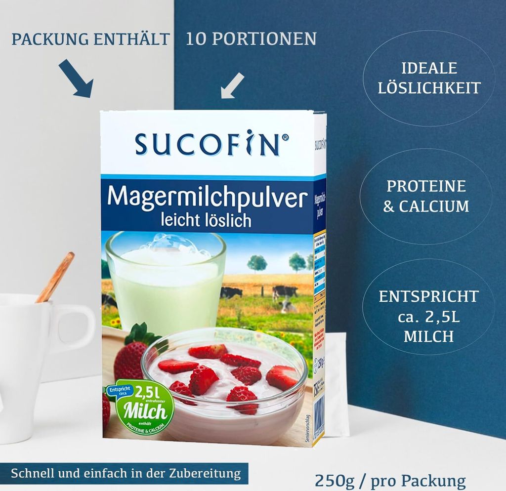 SUCOFIN Magermilchpulver leicht löslich 18 x | Kaufland.de