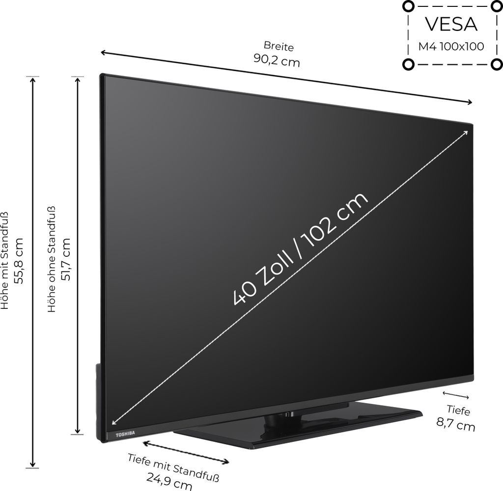 Toshiba 40 Zoll Fernseher Fire TV (Full HD, | Kaufland.de