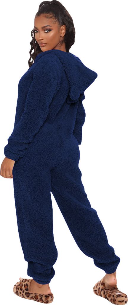 ASKSA Damen Jumpsuit Furry Reißverschluss | Kaufland.de
