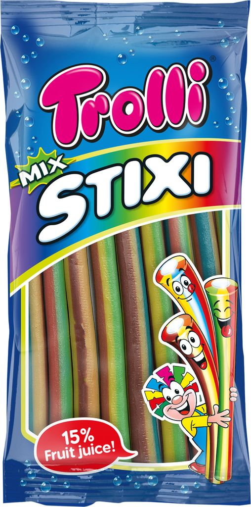 Trolli Mix Stixi Bonbons gélifiés aux différents arômes de