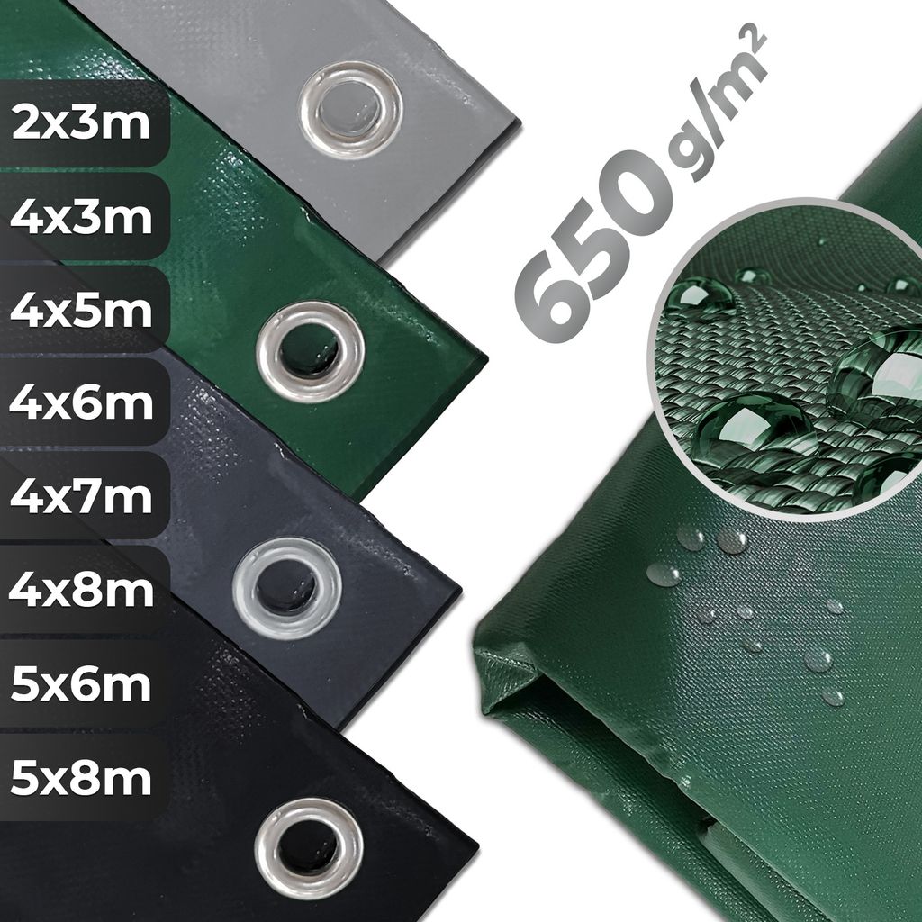 Abdeckplane mit Ösen PVC 650g/m2 wetterfest | Kaufland.de