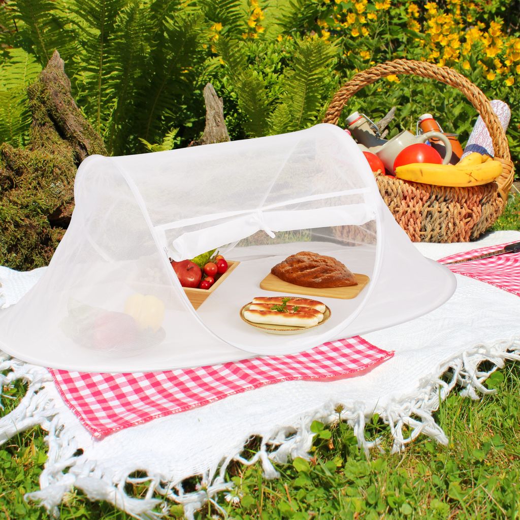 relaxdays fly bonnet for food white | Kaufland.pl