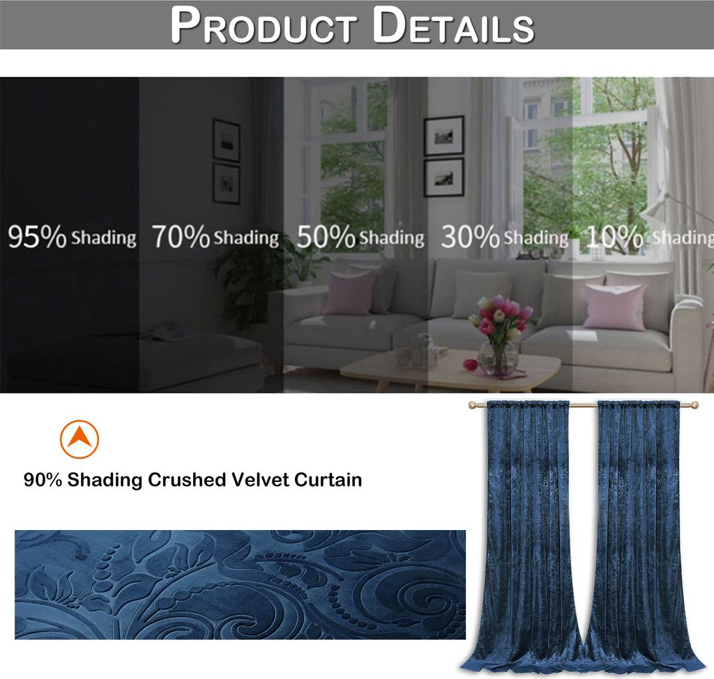 Samtvorhang Samt Vorhänge Gardinen 2er Set H | Kaufland.de