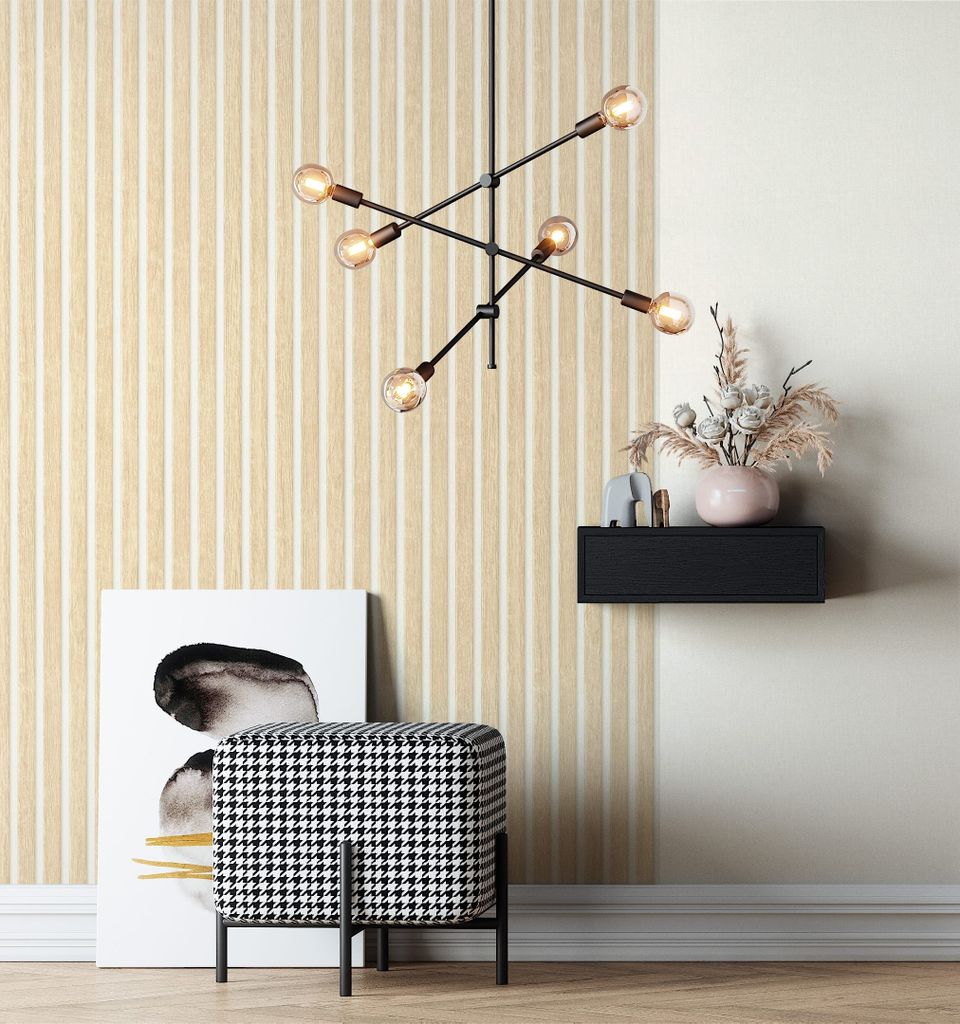 NEWROOM Tapete Beige Vliestapete Paneele - | Kaufland.de