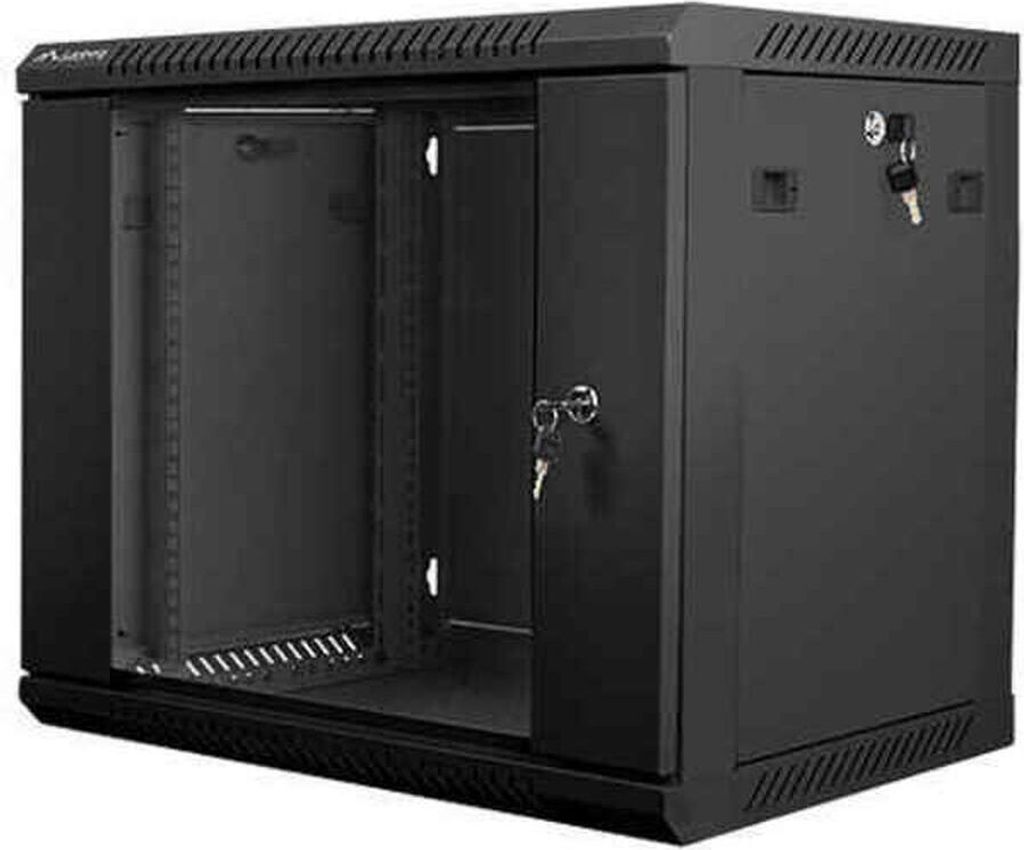 Nástěnný rack 19'' 9U 600X450mm černý flat | Kaufland.cz