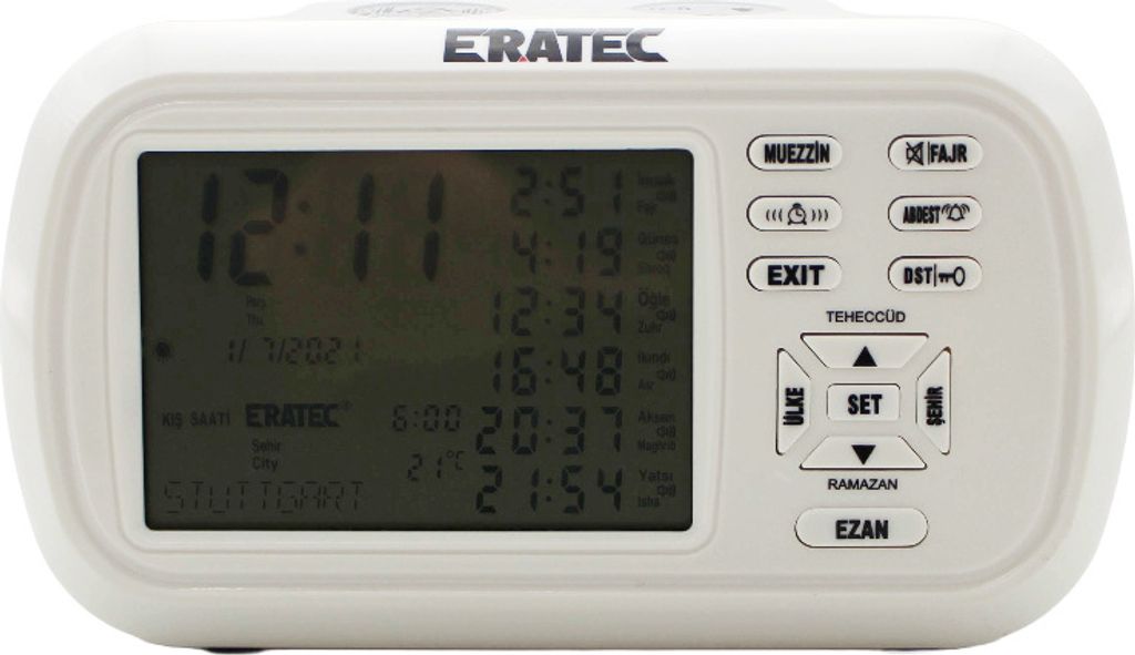 ERA TEC AZ 6500 Ezan Saati Gebetsuhr Azan Kaufland de