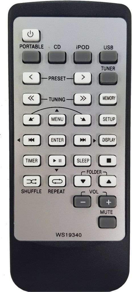 Yamaha Ersatz Fernbedienung MCR-040 / MCR-140 / CRX-040