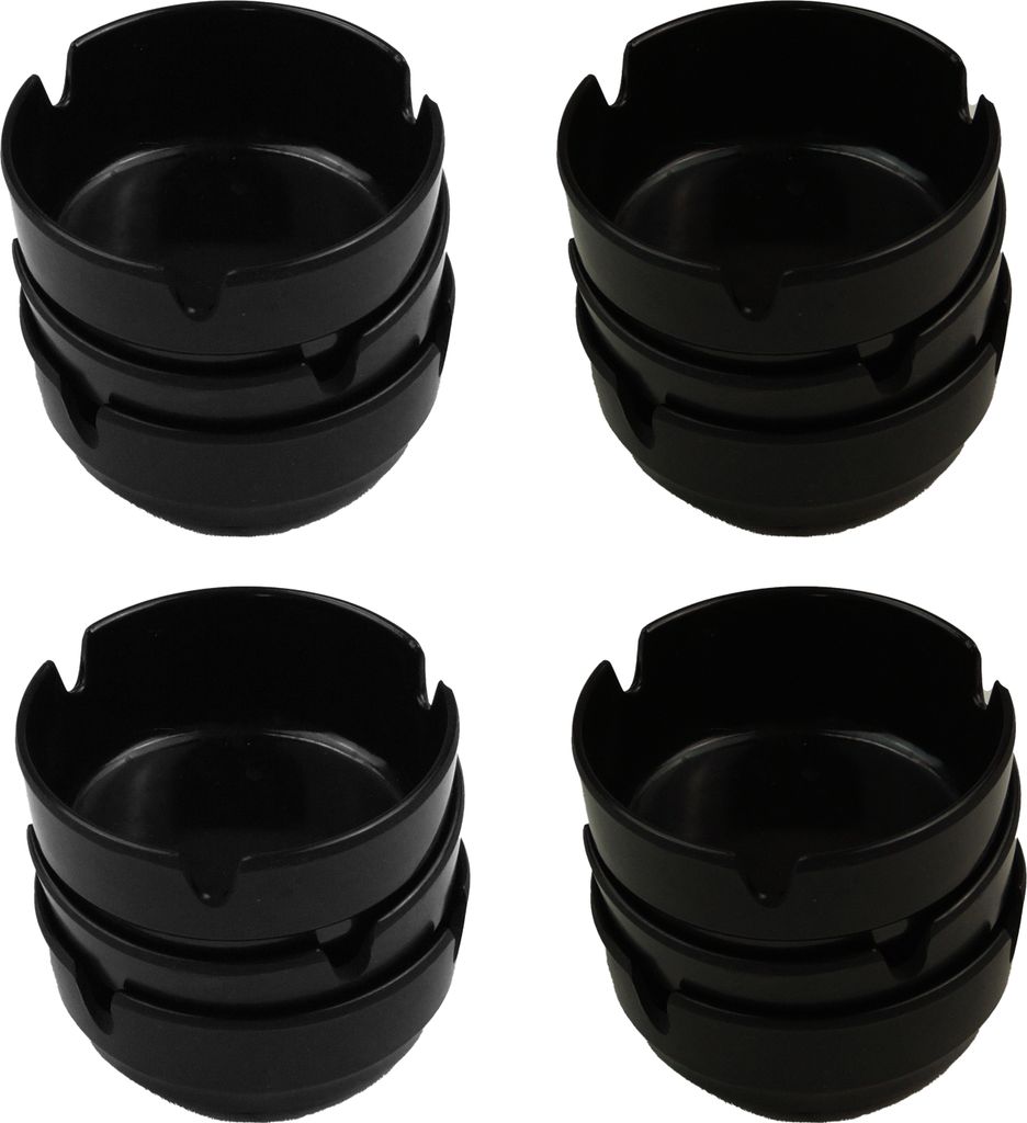 12 Stück Aschenbecher aus Melamin in schwarz | Kaufland.de