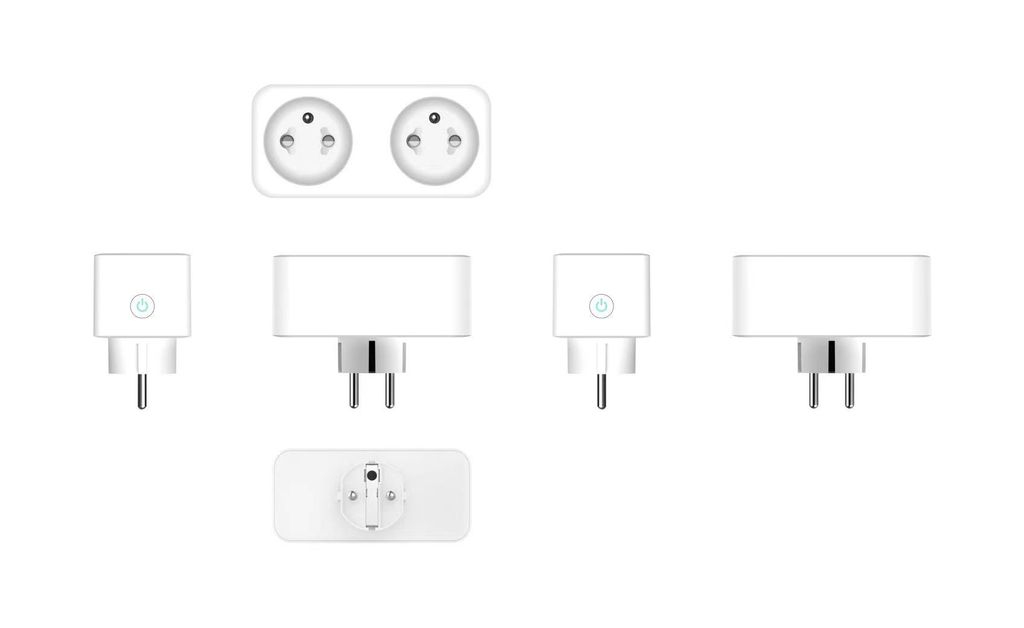 Immax NEO Dvojzásuvka Smart, vnútorná, 2 zásuvky s kolíkom,