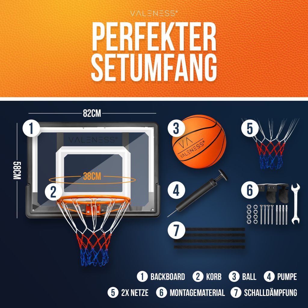 VALENESS® Basketballkorb Indoor und Outdoor - | Kaufland.de