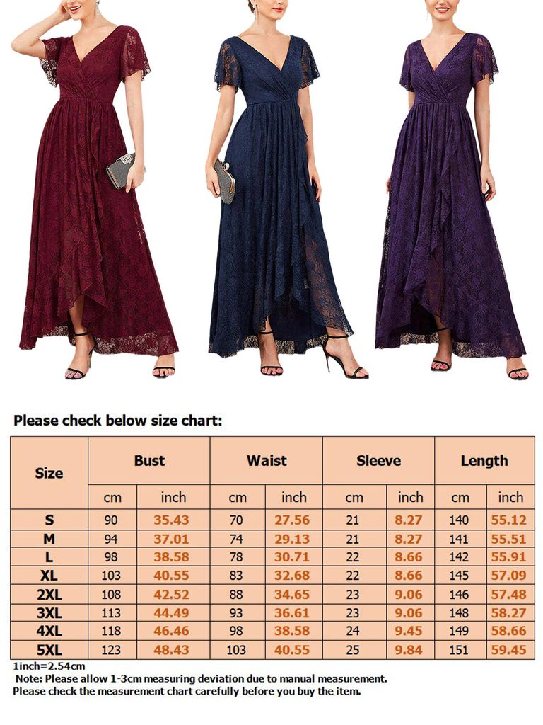 Damen Spitze Floral Maxikleider Abend | Kaufland.de