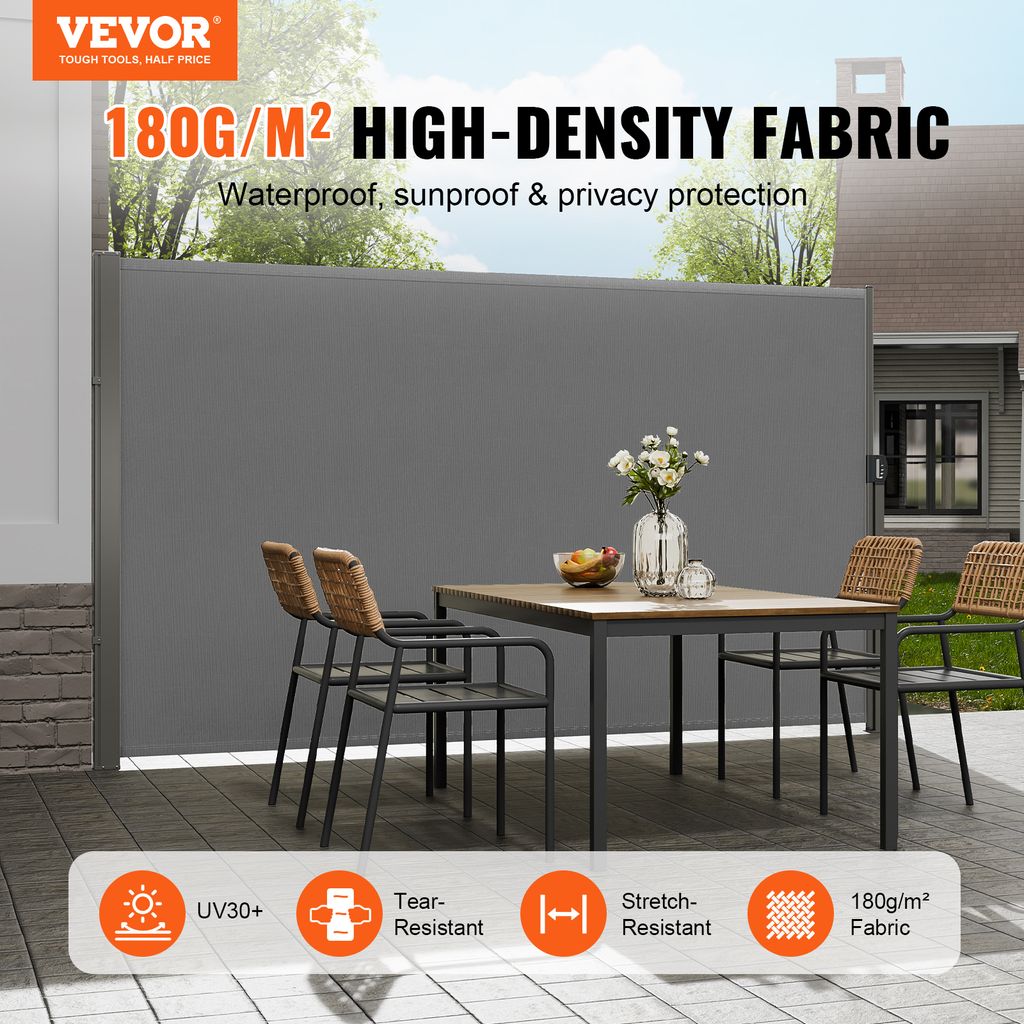 VEVOR bočná markíza 180 x 350 cm Markíza na | Kaufland.sk