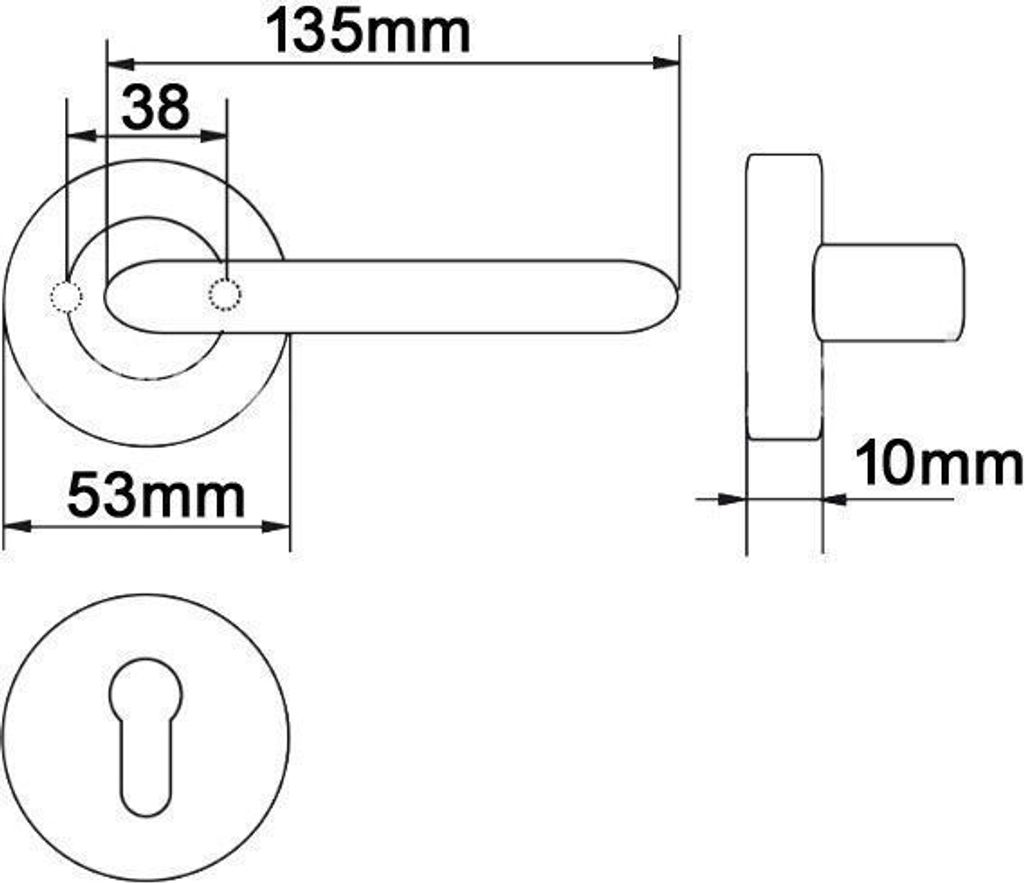 Aqbau® Rozetová súprava kľučky dverí Páková | Kaufland.sk