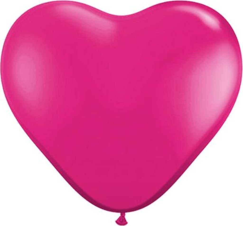 50 Herzballons, ca. 25 cm, Rosa Dunkel | Kaufland.de