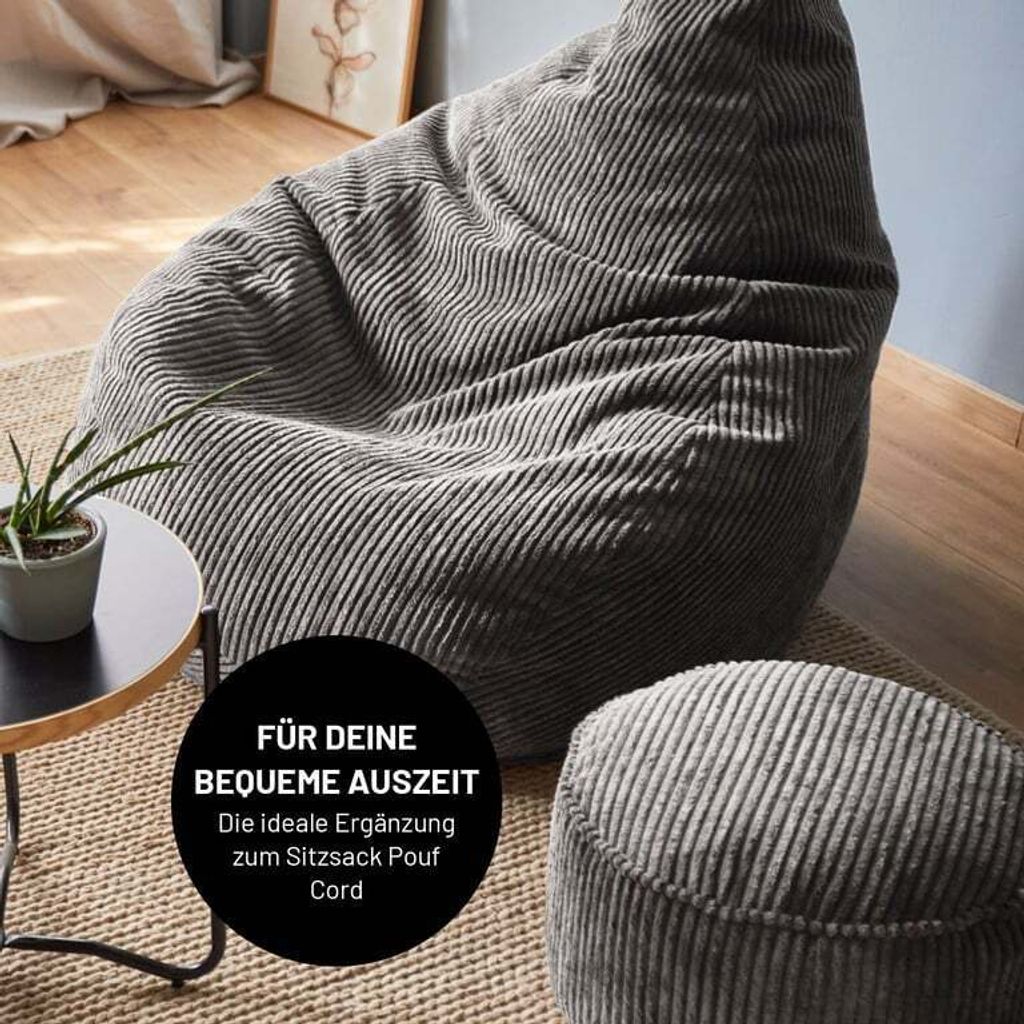 LUMALAND GIANT Cord Sitzsack mit stabiler | Kaufland.de